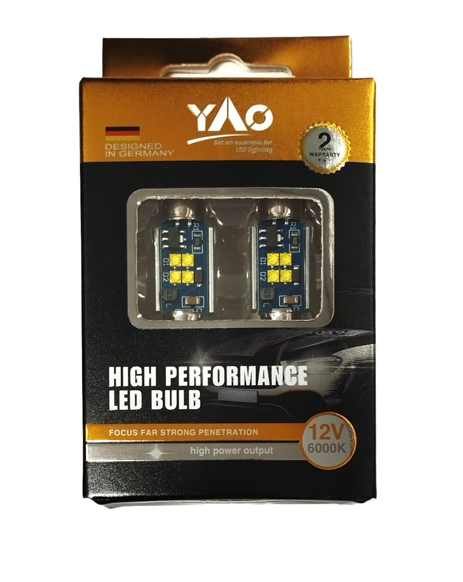 YAO ΛΑΜΠΕΣ LED ΣΩΛΗΝΩΤΕΣ C5W FULL CANBUS 5W